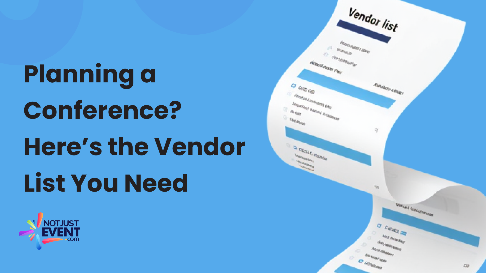 Planning a Conference? Here’s the Vendor List You Need